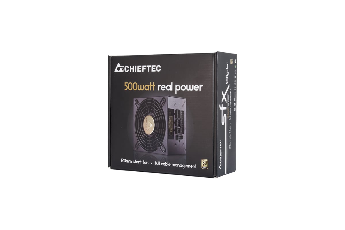 Блок питания Chieftec SFX, 80PLUS GOLD, cable-mgt, BOX SFX-500GD-C - выгодная цена, отзывы ...