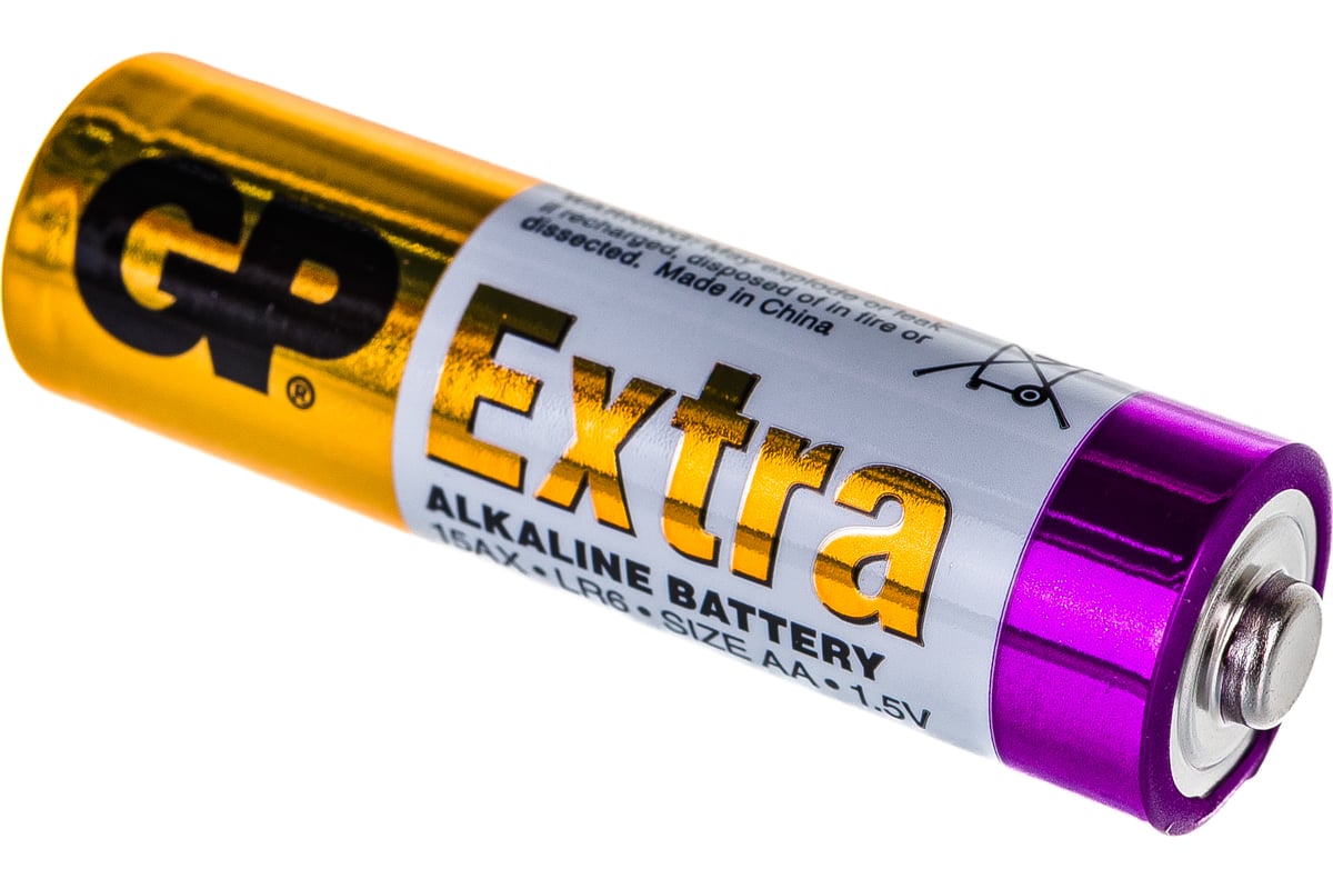 Алкалиновые батарейки GP Extra Alkaline 15А AA - 4 шт. GP 15AXNEW-2CR4 - выгодная цена, отзывы ...