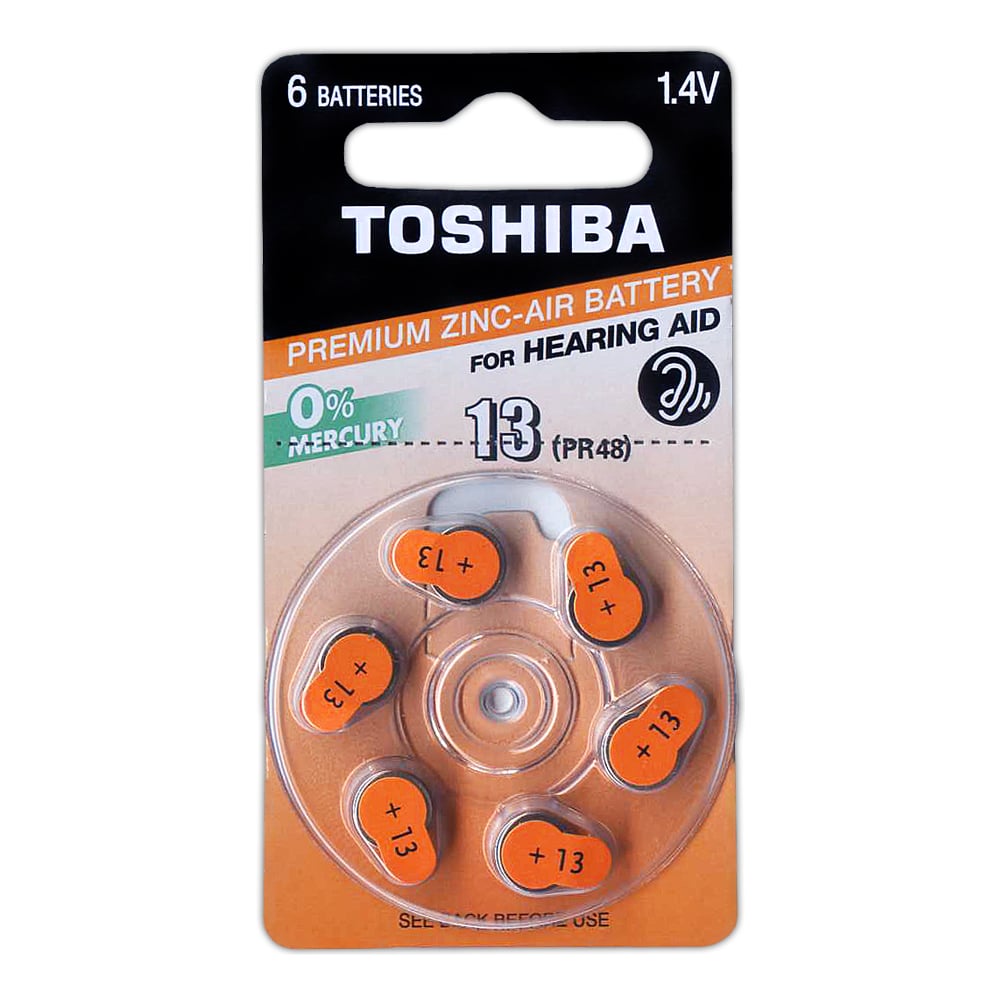 Слуховой элемент питания Toshiba A13 (PR48) 6/card 948 - выгодная цена, отзывы, характеристики ...