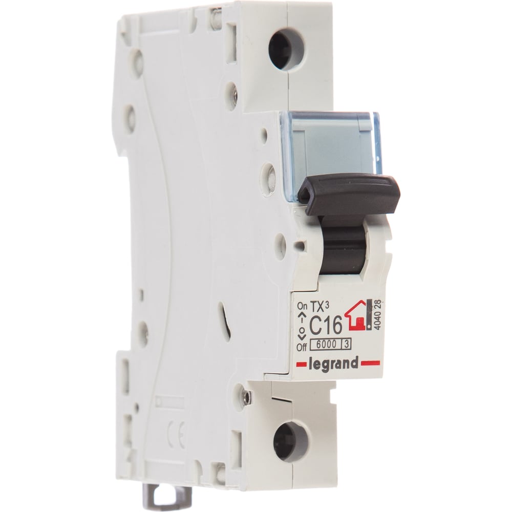 Автоматический выключатель Legrand TX3 C16A 1П 6000 404028 - выгодная ...