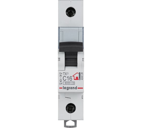 Автоматический выключатель Legrand TX3 C16A 1П 6000 404028 - выгодная ...