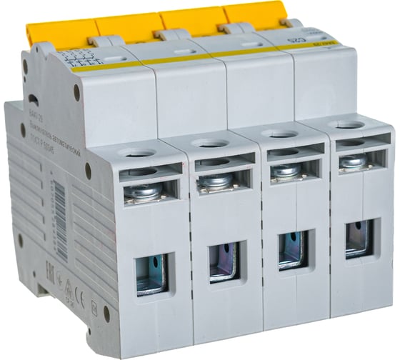 Автоматический модульный выключатель IEK 4п C 25А ВА 47-29 4.5кА ИЭК ...