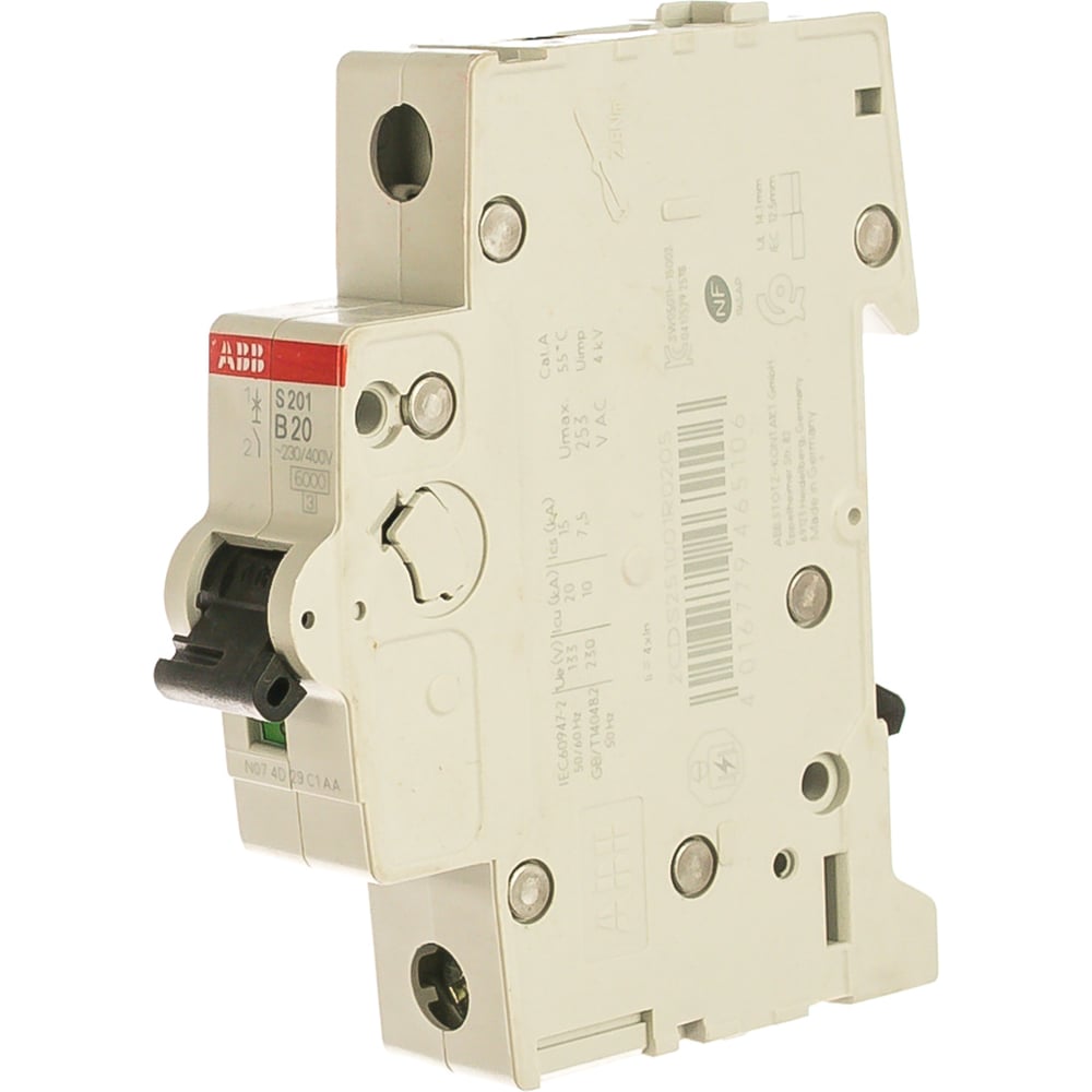 Автоматический выключатель ABB S201 1P 20A 6kA 2CDS251001R0205 - выгодная цена, отзывы ...