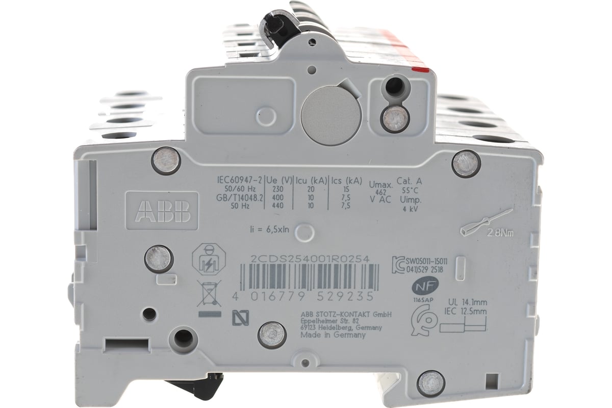 Автоматический выключатель ABB S204 4P 25A 6kA 2CDS254001R0254 - выгодная цена, отзывы ...
