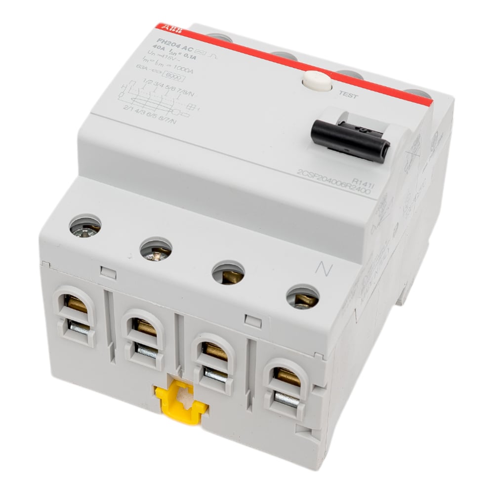 Выключатель дифференциального тока ABB 4 модуля FH204 AC-40/0,1 ...