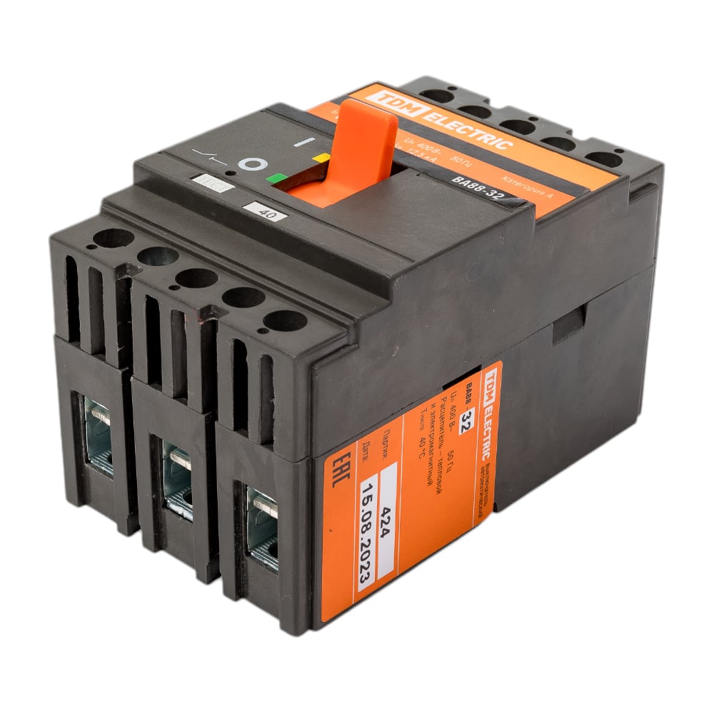 Автоматический выключатель TDM ELECTRIC ВА88-32, 3Р, 40А, 25кА SQ0707 ...