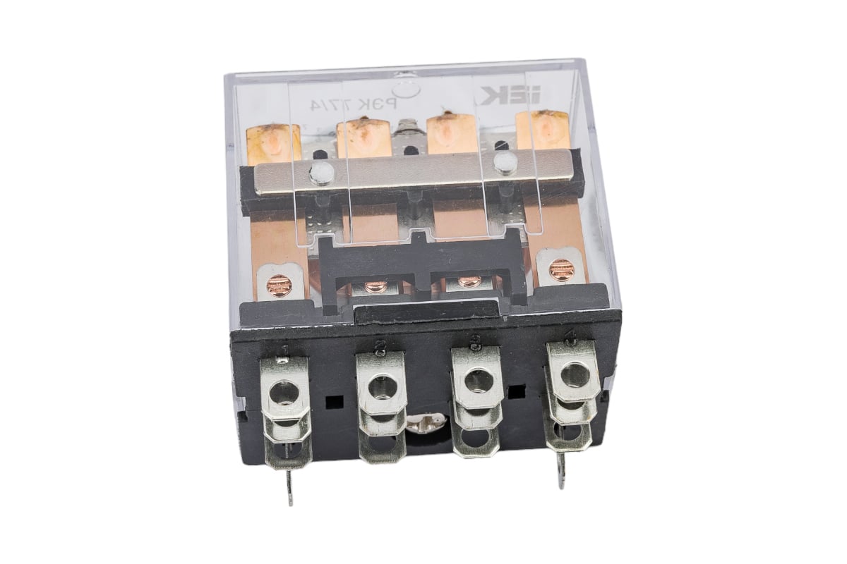 Промежуточное реле IEK, РЭК, 77-4, 10А, 24В, DC, ИЭК RRP10-4-10-024D ...