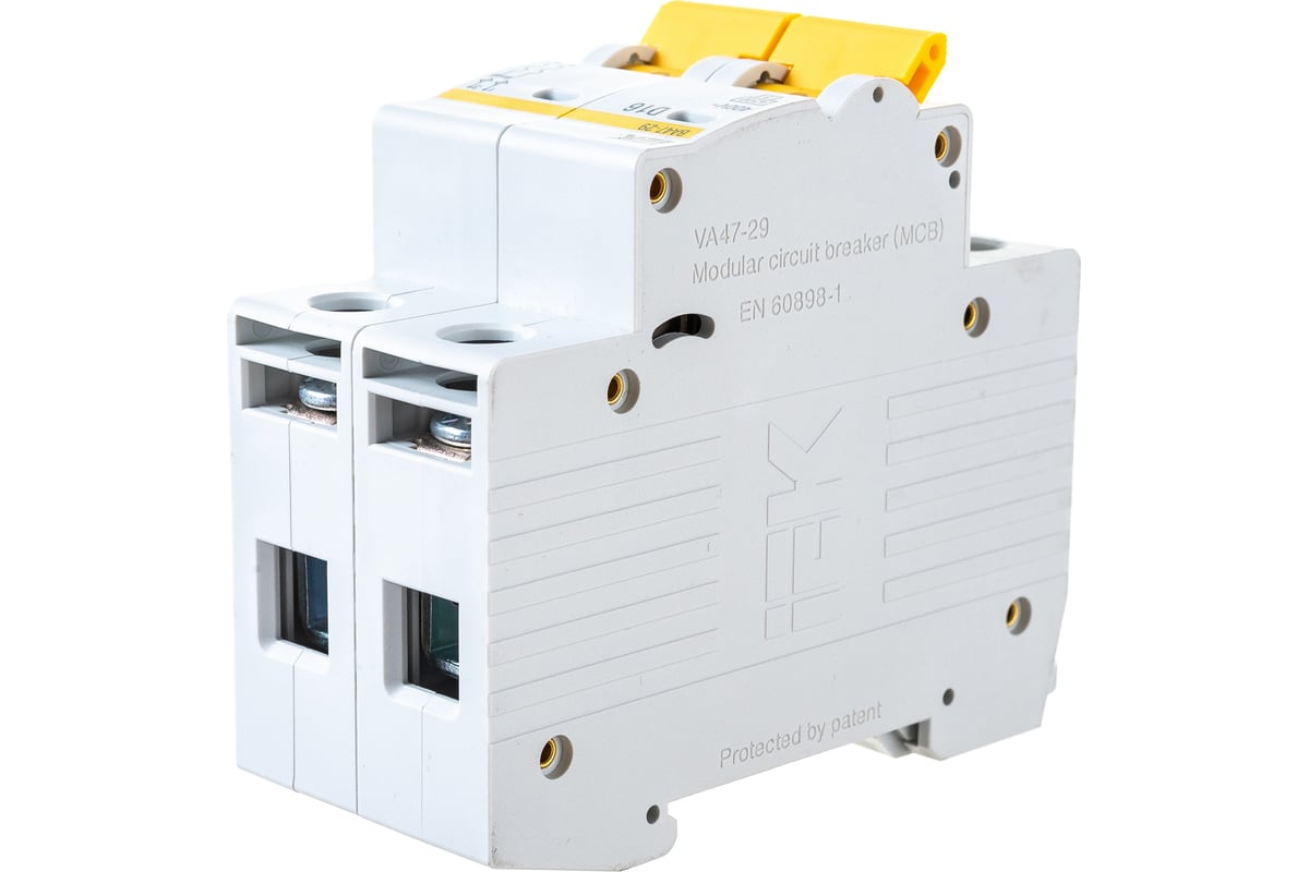 Автоматический выключатель IEK ВА47-29 2Р 16А 4,5кА х-ка D MVA20-2-016-D - выгодная цена, отзывы ...