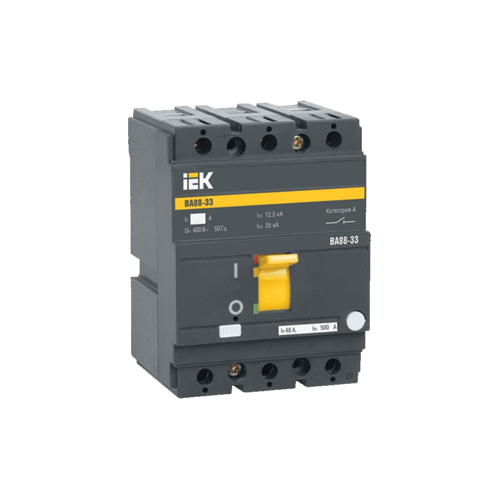 Автоматический выключатель IEK ВА88-33, 3Р, 80А, 35кА SVA20-3-0080-R - выгодная цена, отзывы ...