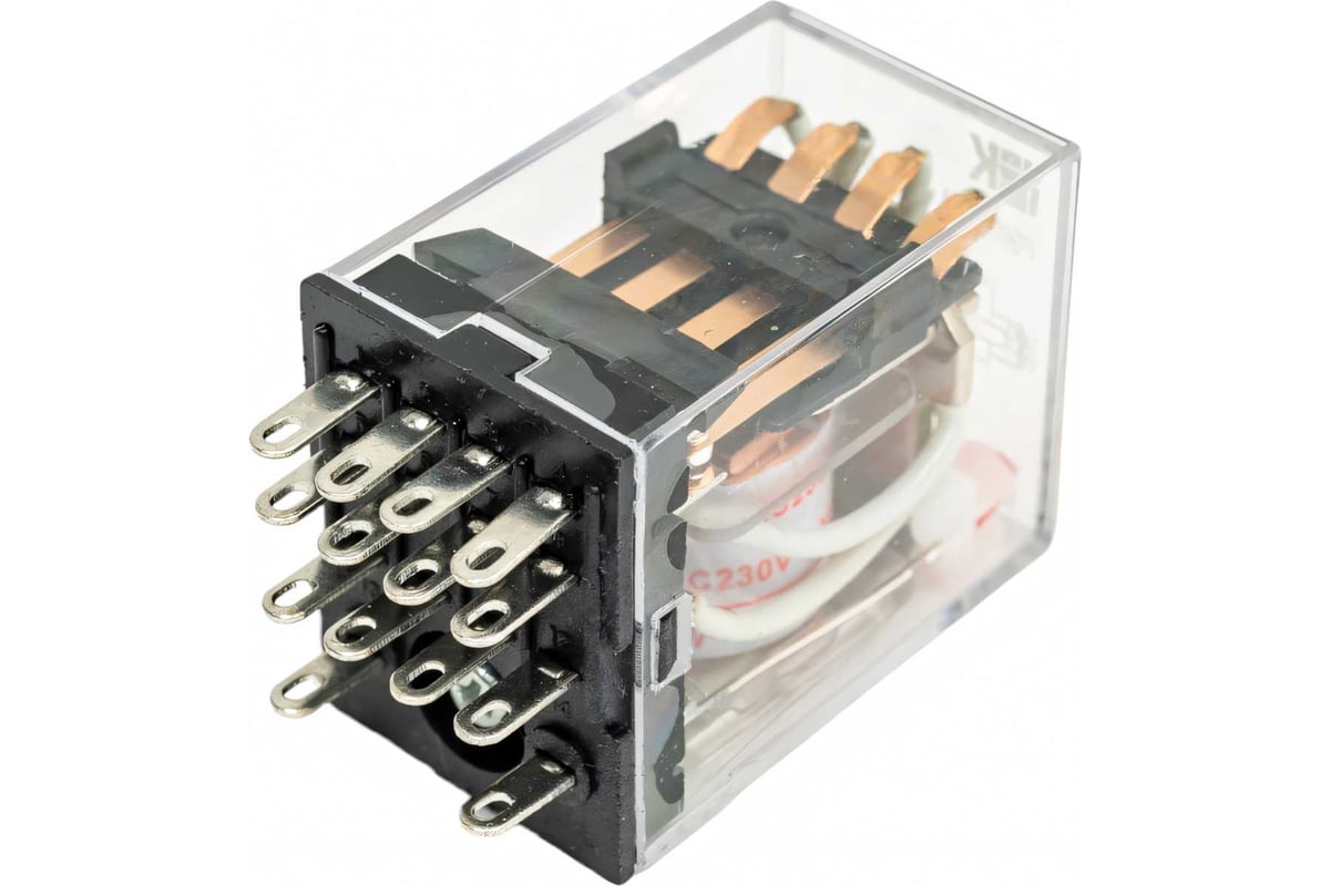 Реле IEK РЭК78/4 MY4 с индикацией 3А 230В АC RRP20-4-03-220A-LED ...