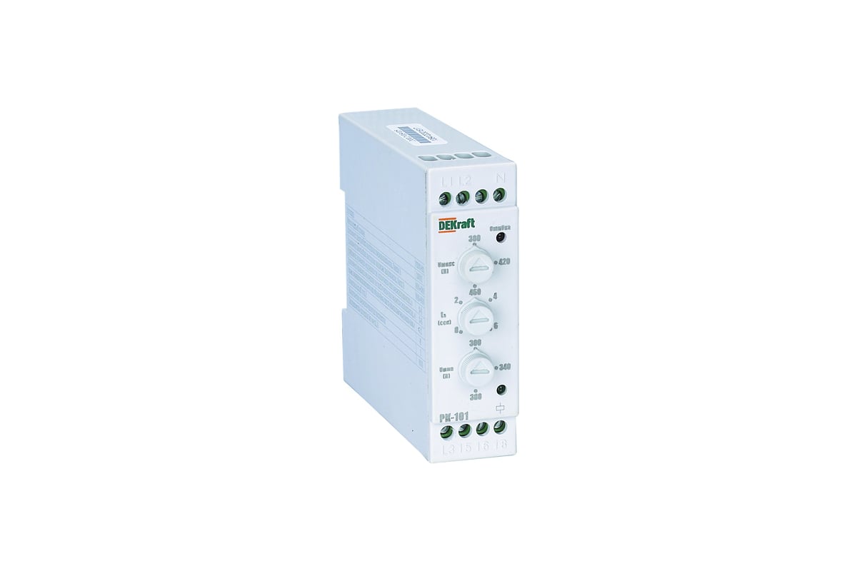 Реле контроля фаз Dekraft РК101-02 23301DEK - выгодная цена, отзывы ...