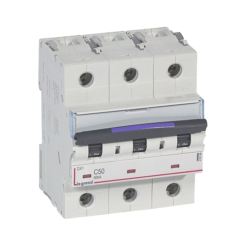 Автоматический выключатель Legrand DX³ 50кА 50А 3п C 410166 - выгодная ...