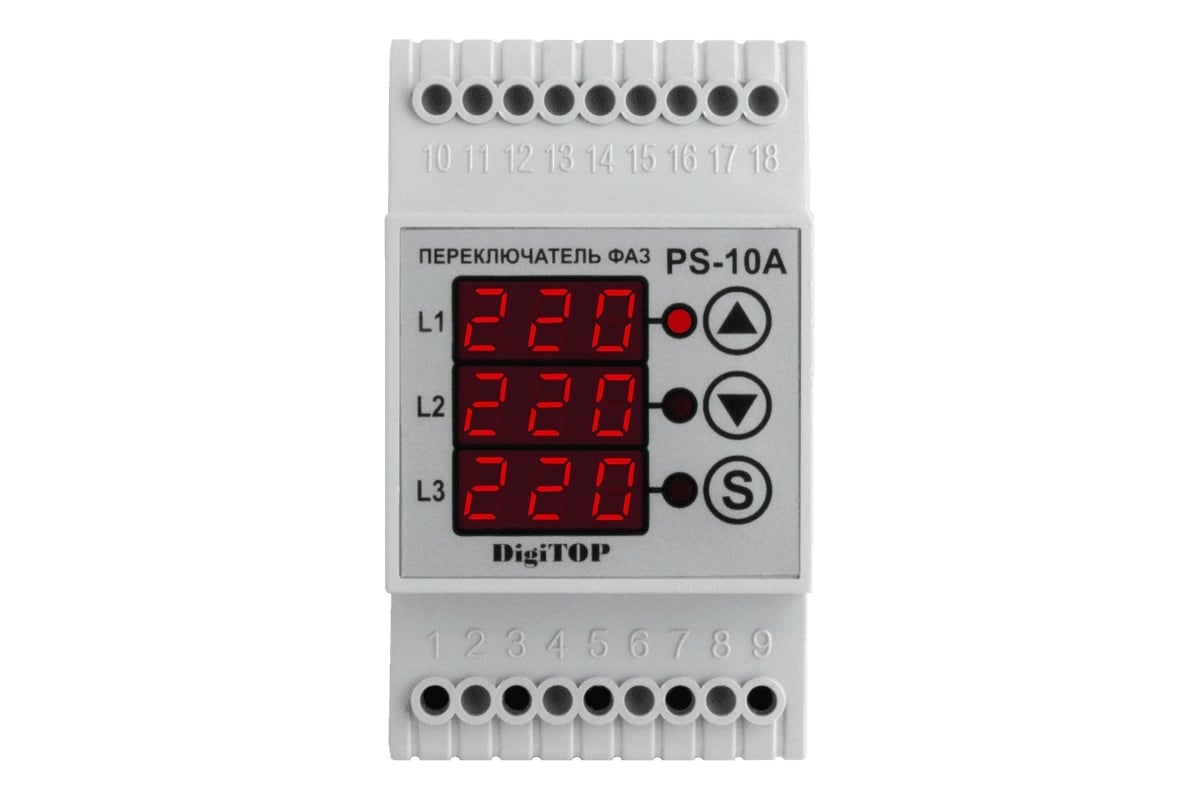 Переключатель фаз DigiTOP PS-10A - выгодная цена, отзывы ...