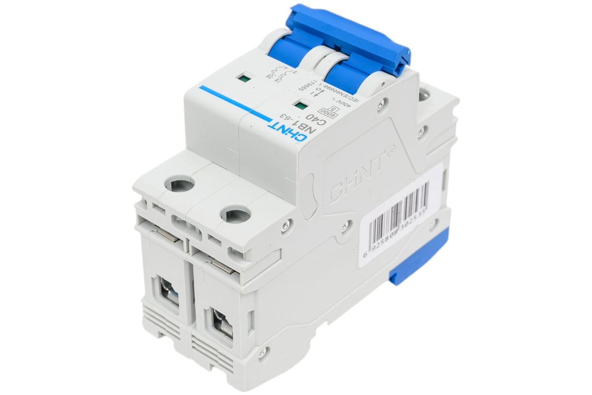 Автоматический выключатель CHINT NB1-63, 2P, 40A, 6кА, характеристика C 179665 - выгодная цена ...