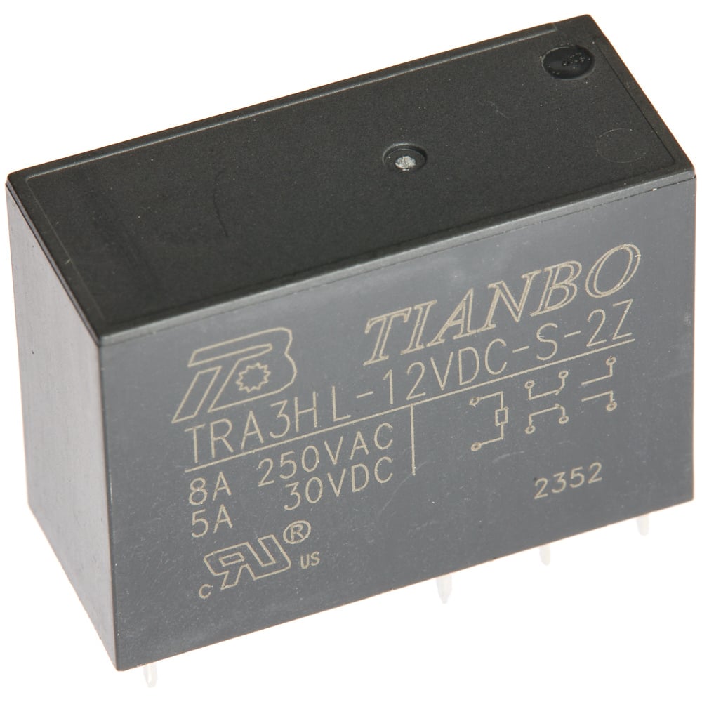 Реле электромагнитное Tianbo RELAY (25 шт/упак) TRA3H-L-12VDC-S-2Z ...