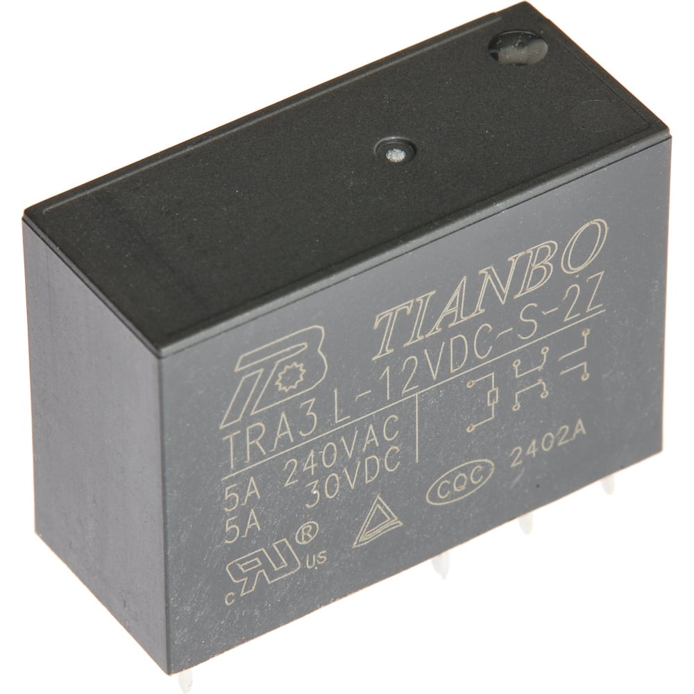 Реле электромагнитное Tianbo RELAY (25 шт/упак) TRA3-L-12VDC-S-2Z 1016 ...