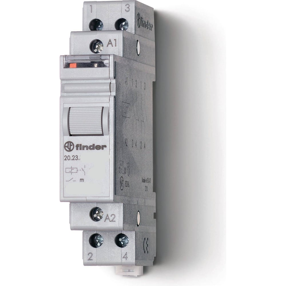 Модульное импульсное реле Finder 1НО + 1НЗ 16А, 24В AC, - AgSnO2 ...