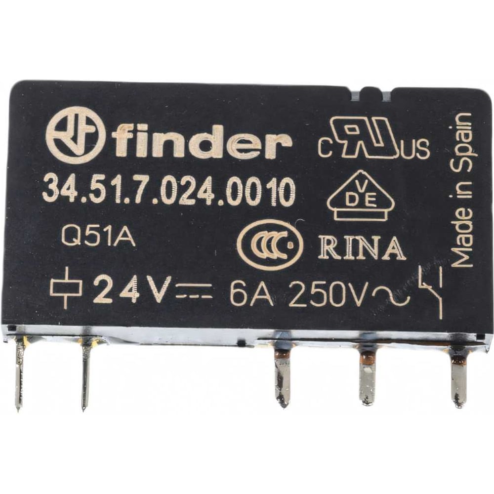 Ультратонкое реле Finder 1 CO конт. 6а, = 24в чувст. пост. тока ...