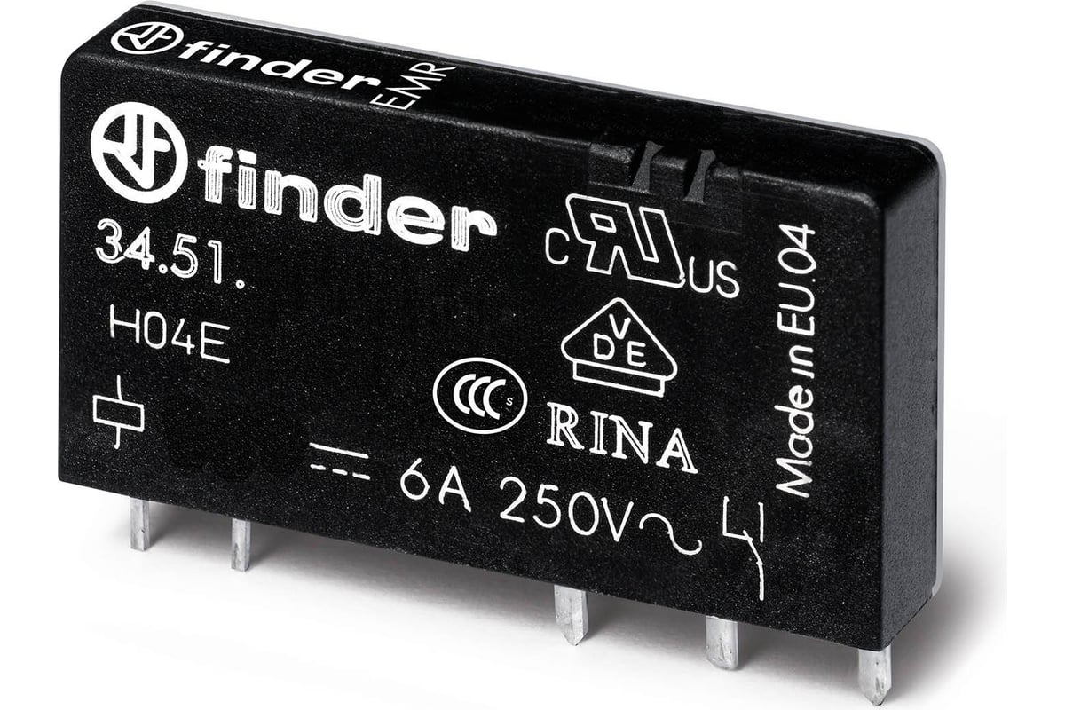 Ультратонкое реле Finder 1 CO конт. 6а, = 24в чувст. пост. тока ...
