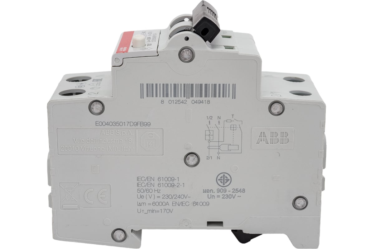 Автоматический выключатель дифференциального тока ABB DS201 C10 AC30 2CSR255080R1104 - выгодная ...