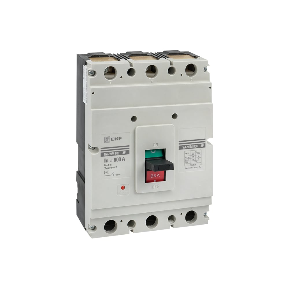 Автоматический выключатель EKF ВА-99М 800/800А 3P 5In 50кА PROxima ...