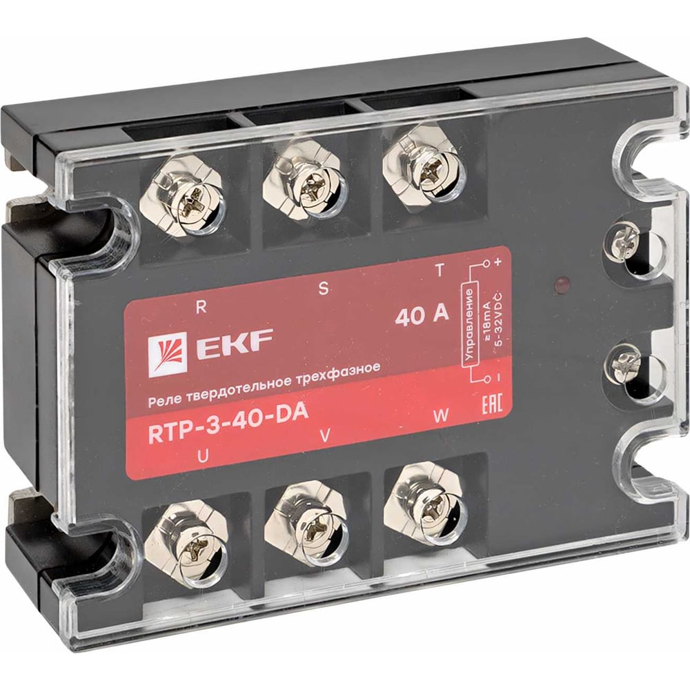 Твердотельное трехфазное реле EKF RTP-40-DA PROxima rtp-3-40-da - выгодная цена, отзывы ...