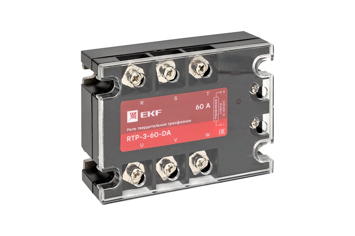 Твердотельное трехфазное реле EKF RTP-60-DA PROxima rtp-3-60-da - выгодная цена, отзывы ...