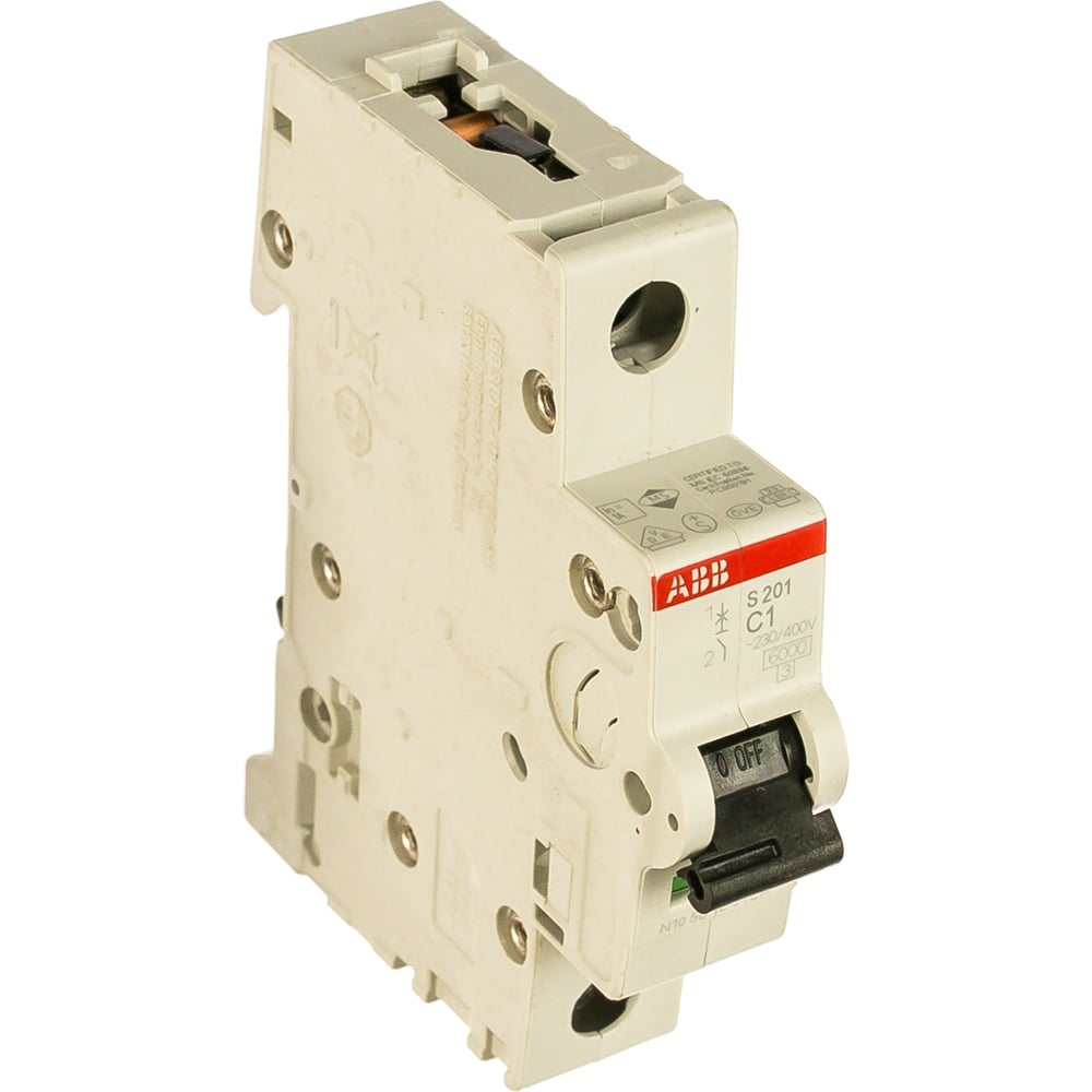 Автоматический модульный выключатель ABB 1п C S201 6кА 1А ...