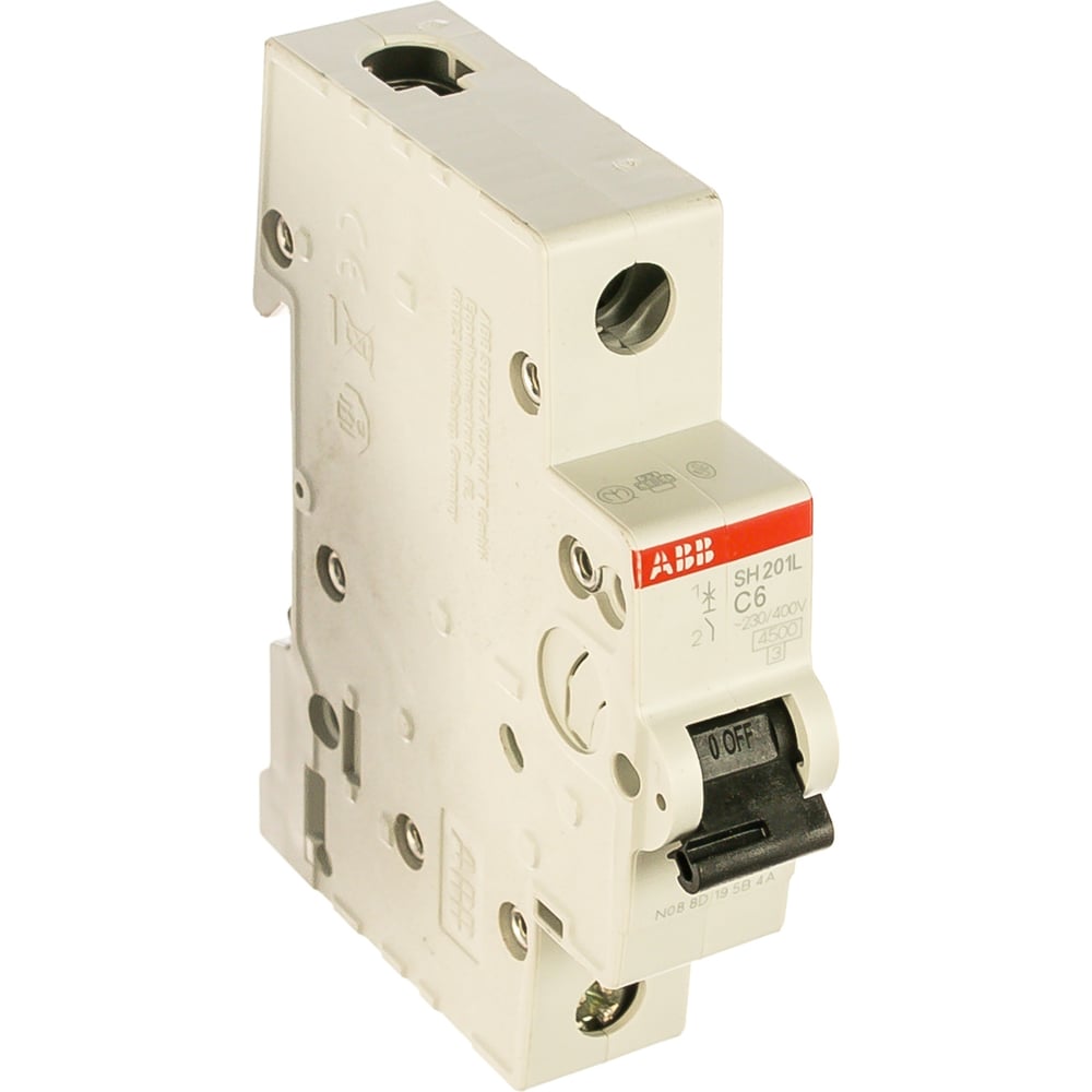 Автоматический модульный выключатель ABB 1п C SH201L 4.5кА 6А ...
