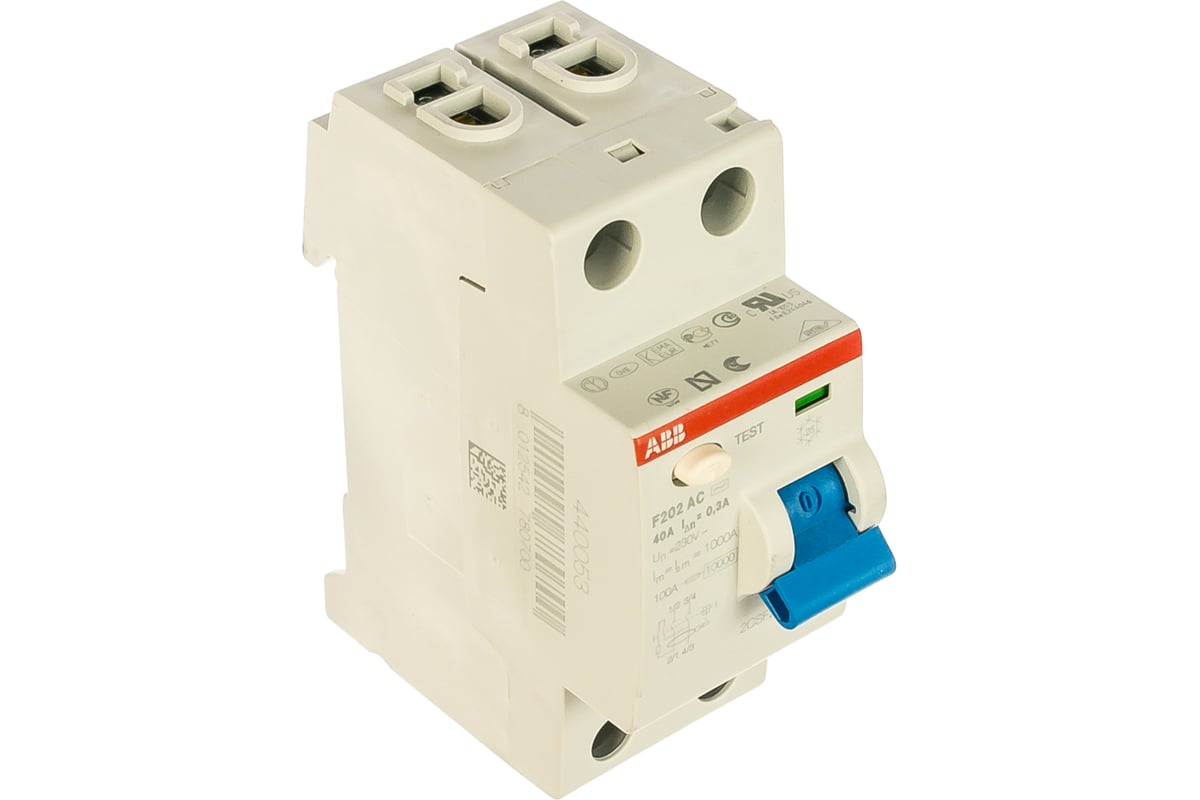 УЗО ABB 2CSF202001R3400 F202 - выгодная цена, отзывы, характеристики, фото - купить в Москве и РФ