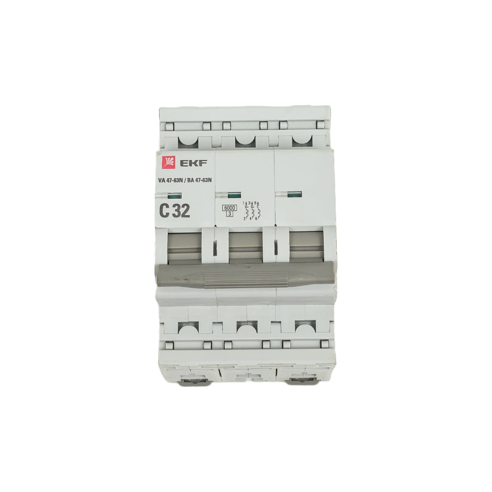 Автоматический выключатель EKF 3P 32А (C) 6кА ВА 47-63N PROxima ...