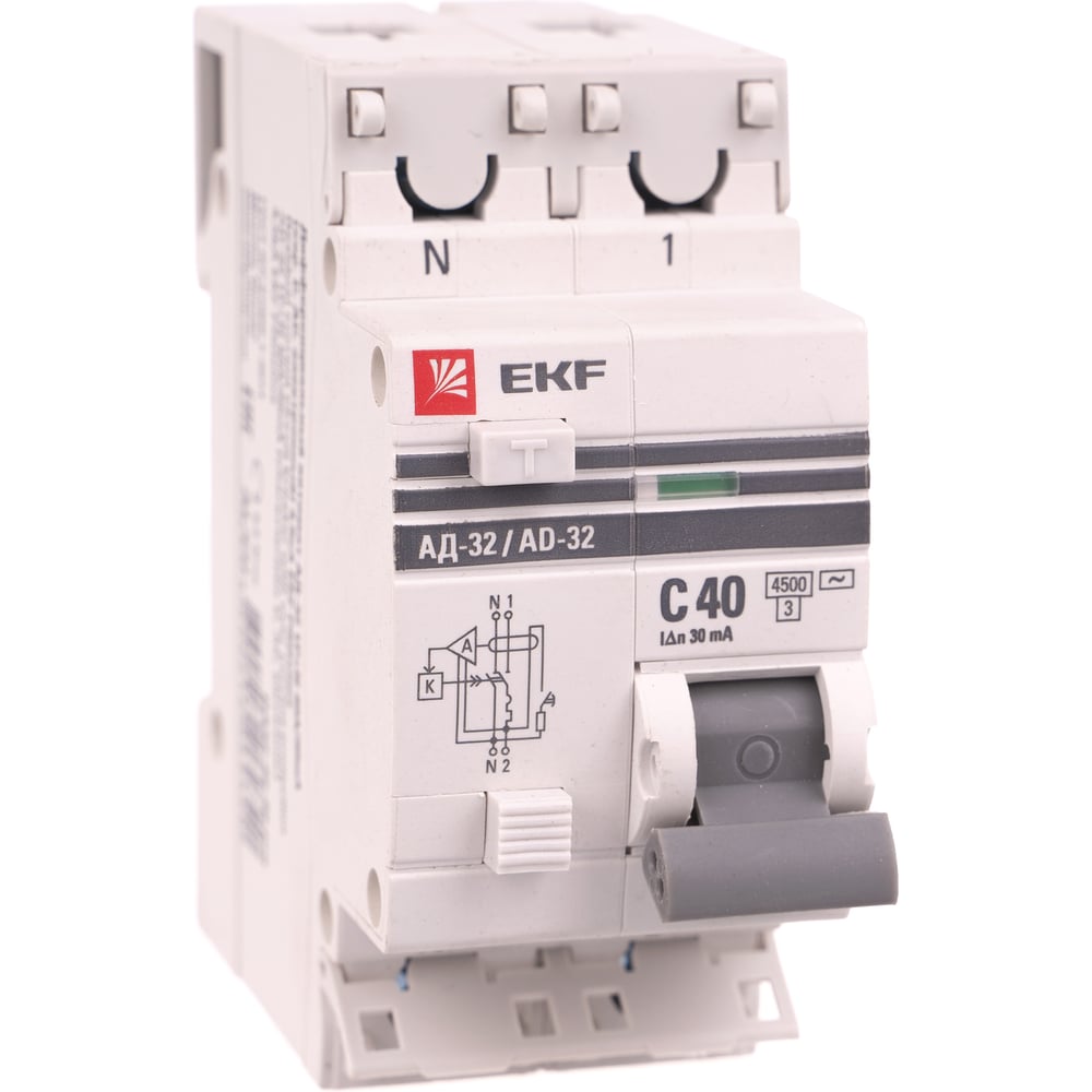 Автоматический выключатель дифференциального тока 1п+N C 40A 30mA тип AC АД-32 EKF PROxima DA32 ...