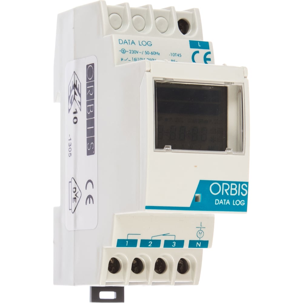 Реле времени цифровое Orbis DATA LOG 1 канал OB174012 - выгодная цена ...
