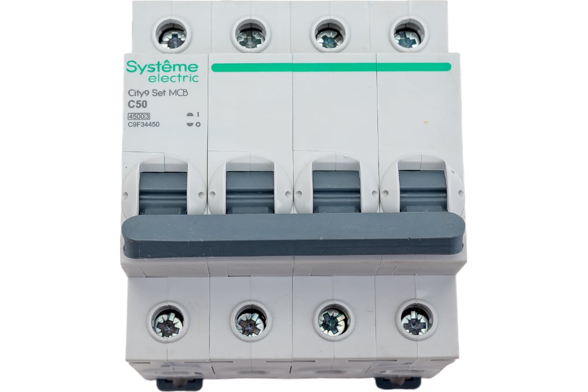 Автоматический выключатель Systeme Electric City9 set ав с 50а 4p 4.5ka ...