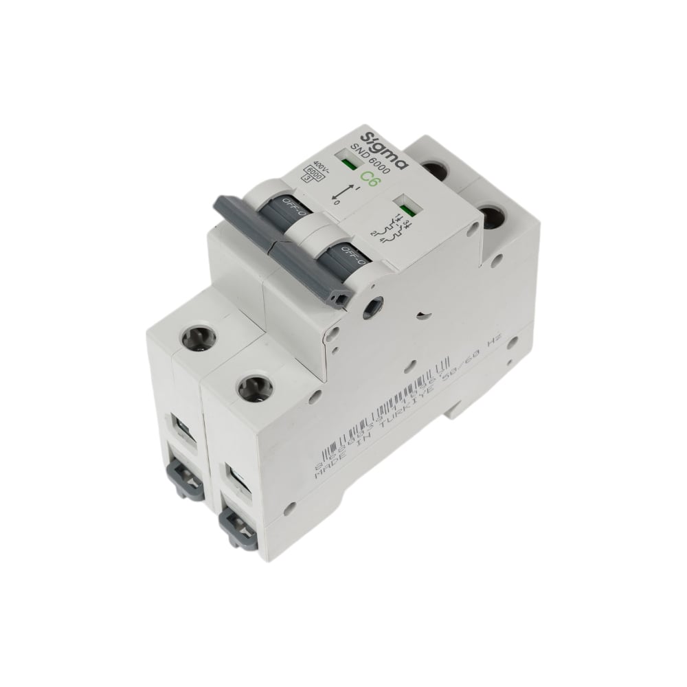 Автоматический выключатель Sigma Elektrik 2P C 6A 6kA, 1 шт 6SM206C ...
