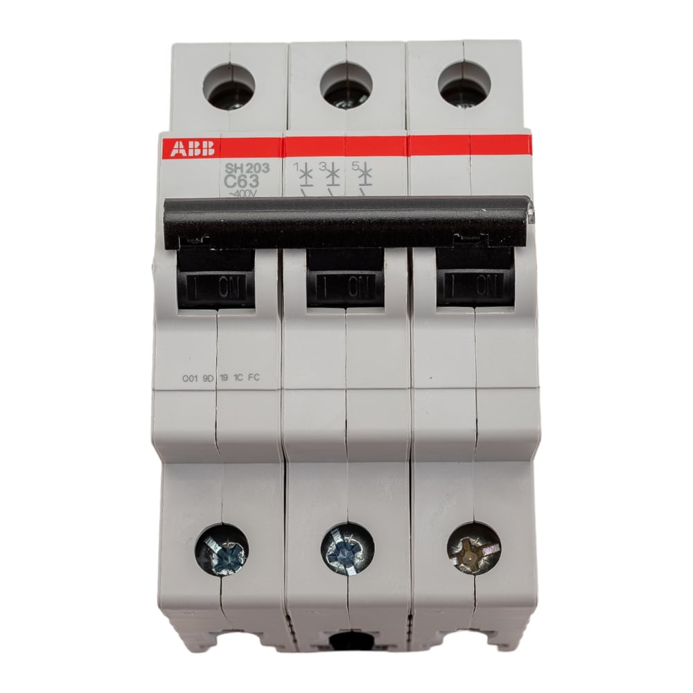 Автоматический выключатель ABB 3-полюсной sh203 c63 2CDS213001R0634 - выгодная цена, отзывы ...