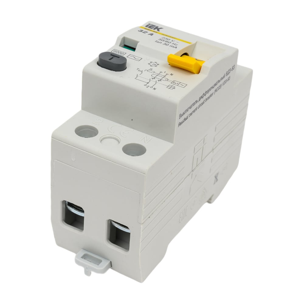 Узо IEK karat вд3-63 2p 32а 30ма 6ка тип ac MDV20-2-032-030 - выгодная цена, отзывы ...