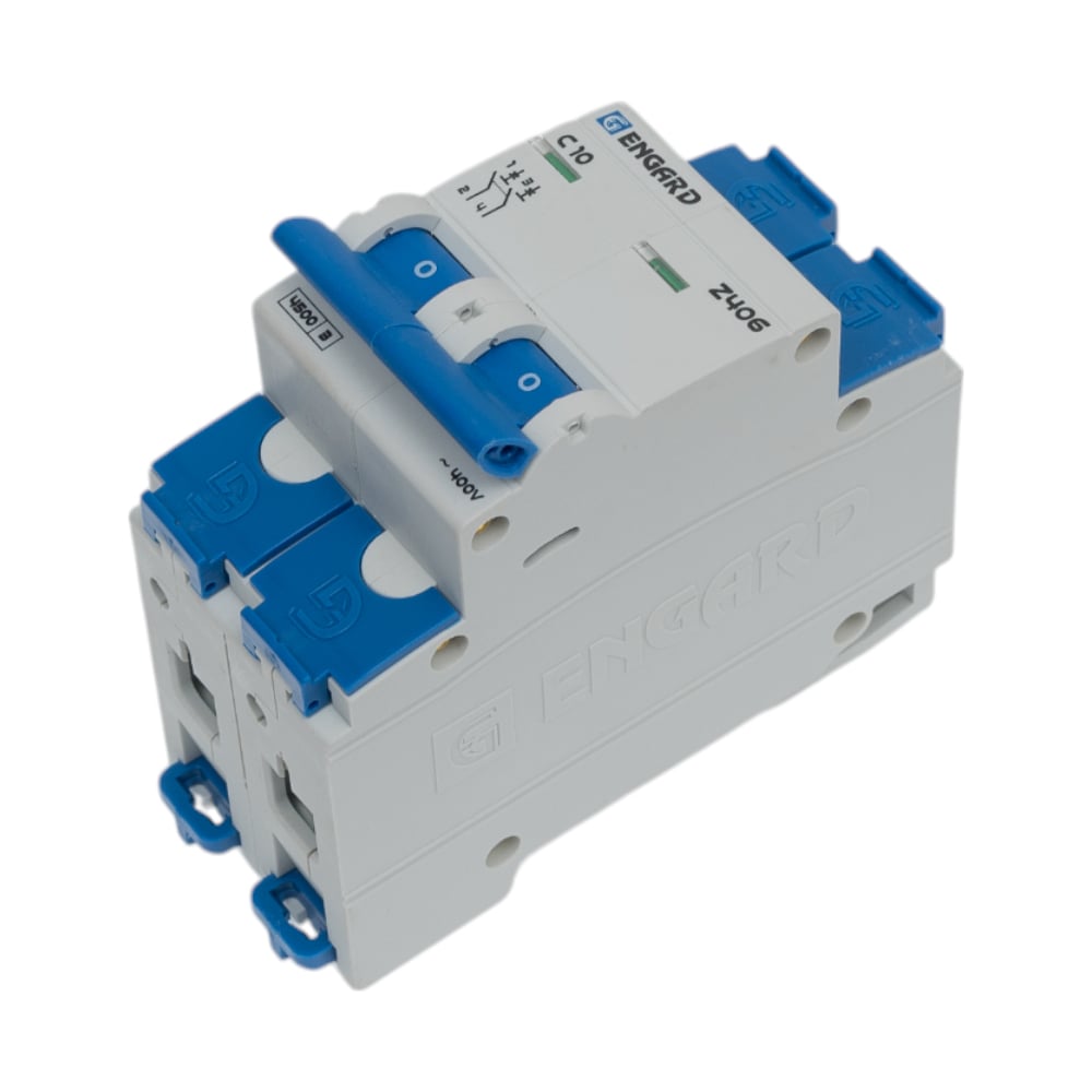 Автоматический выключатель Engard z406 2р c10 4,5ка Z406-2C-10 ...