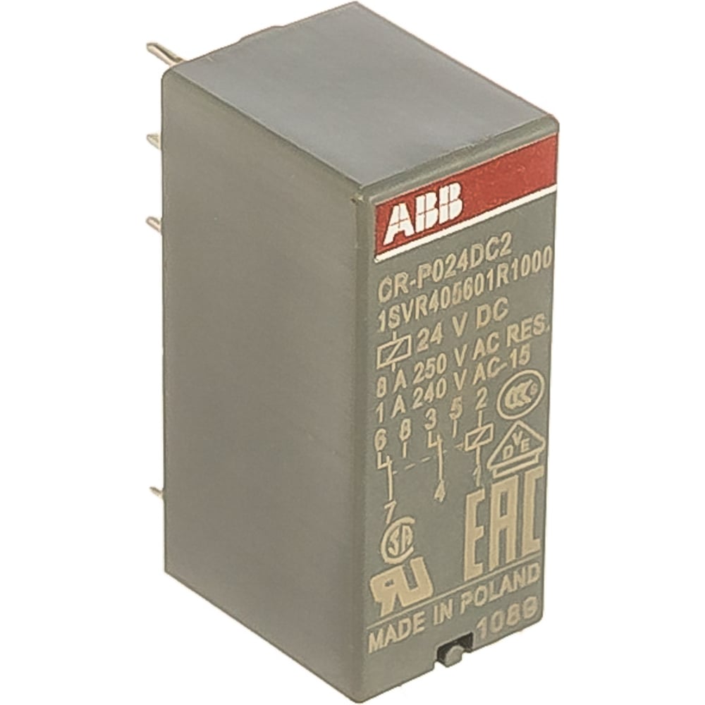 Промежуточное реле ABB CR-P024DC2 24B DC 2ПК 8A 1SVR405601R1000 - выгодная цена, отзывы ...