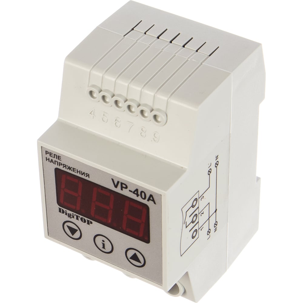 Реле напряжения DigiTOP Vp-40A - выгодная цена, отзывы, характеристики ...