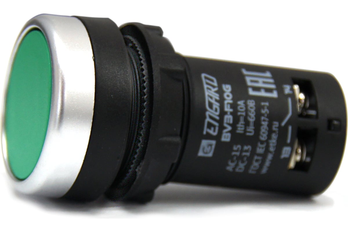 Компактная кнопка в пластиковом корпусе Engard зеленая ip44 BV-3-F10G ...