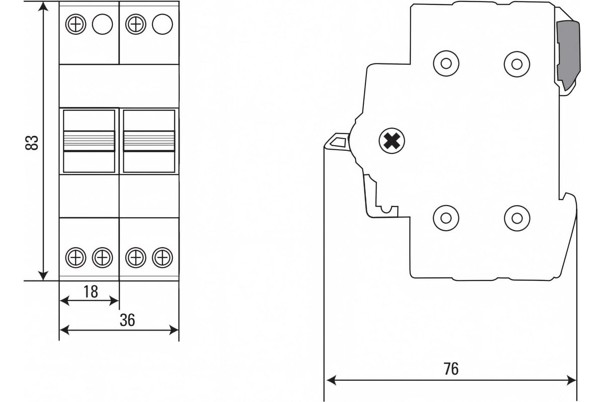 Трехпозиционный переключатель EKF ТПС-63 2P 32А PROxima TPS232 - выгодная цена, отзывы ...