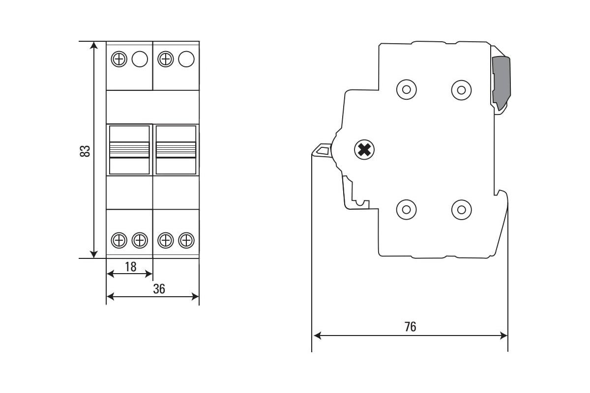 Трехпозиционный переключатель EKF ТПС-63 2P 63А PROxima TPS263 - выгодная цена, отзывы ...