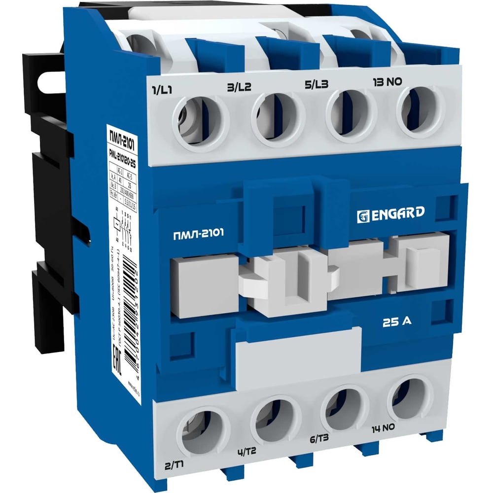 Электромагнитный контактор Engard пмл-2101 25a 230в нз PML-210120-25 ...