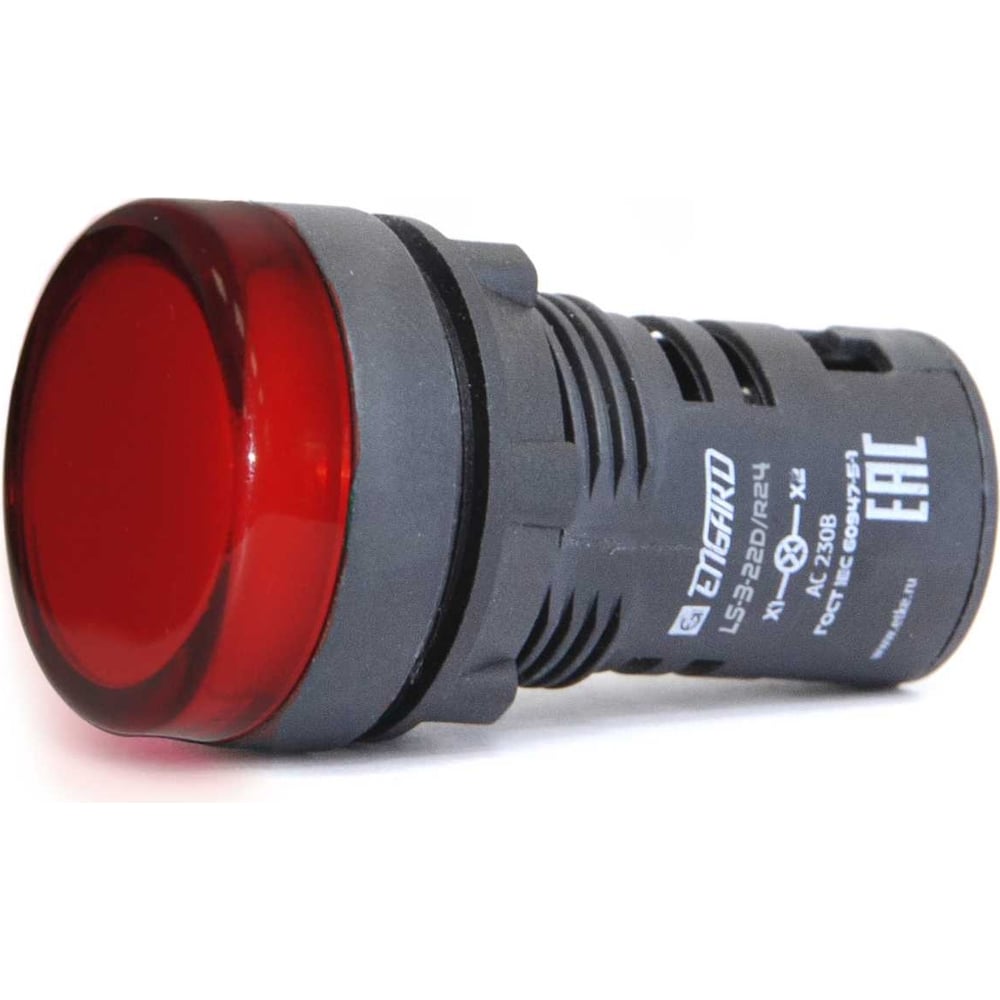 Сигнальная компактная лампа Engard ф22 led 230В красная ip44 LS-3-22D ...