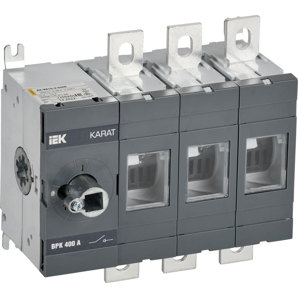 Выключатель-разъединитель IEK Karat врк без рукоятки 3p 400а KA-VR10-3-0400 - выгодная цена ...