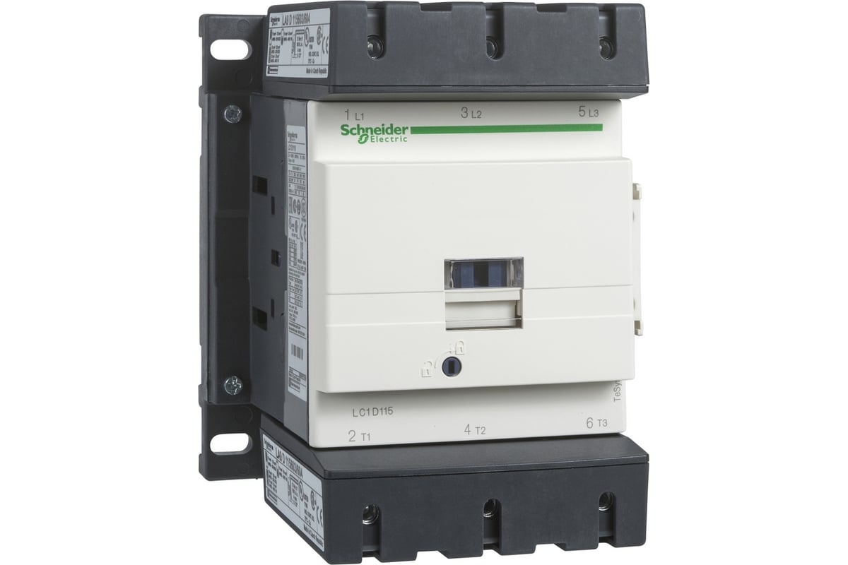 Контактор Systeme Electric 3п D 115А 1НО+1Н3 220V AC SchE LC1D115M7 ...