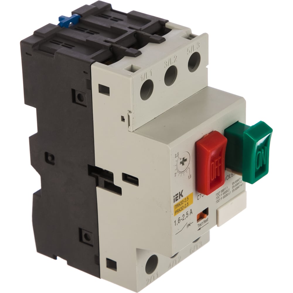 Выключатель автоматической защиты двигателя IEK ПРК 32-2.5 In2.5A Ir1.6-2.5A Ue 660В ИЭК DMS11 ...