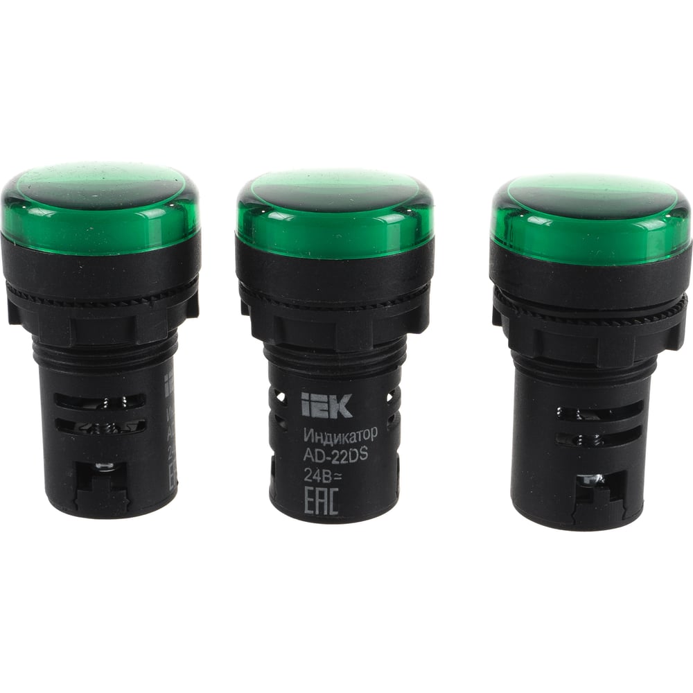Светосигнальная арматура IEK AD-22DS 24В зеленая ИЭК BLS10-ADDS-024-K06 ...