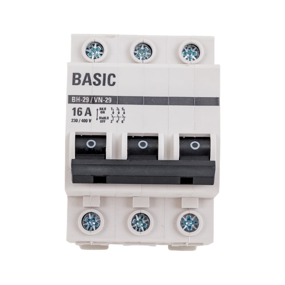 Выключатель нагрузки EKF 3P ВН-29 Basic 16А SL29-3-16-bas - выгодная цена, отзывы ...